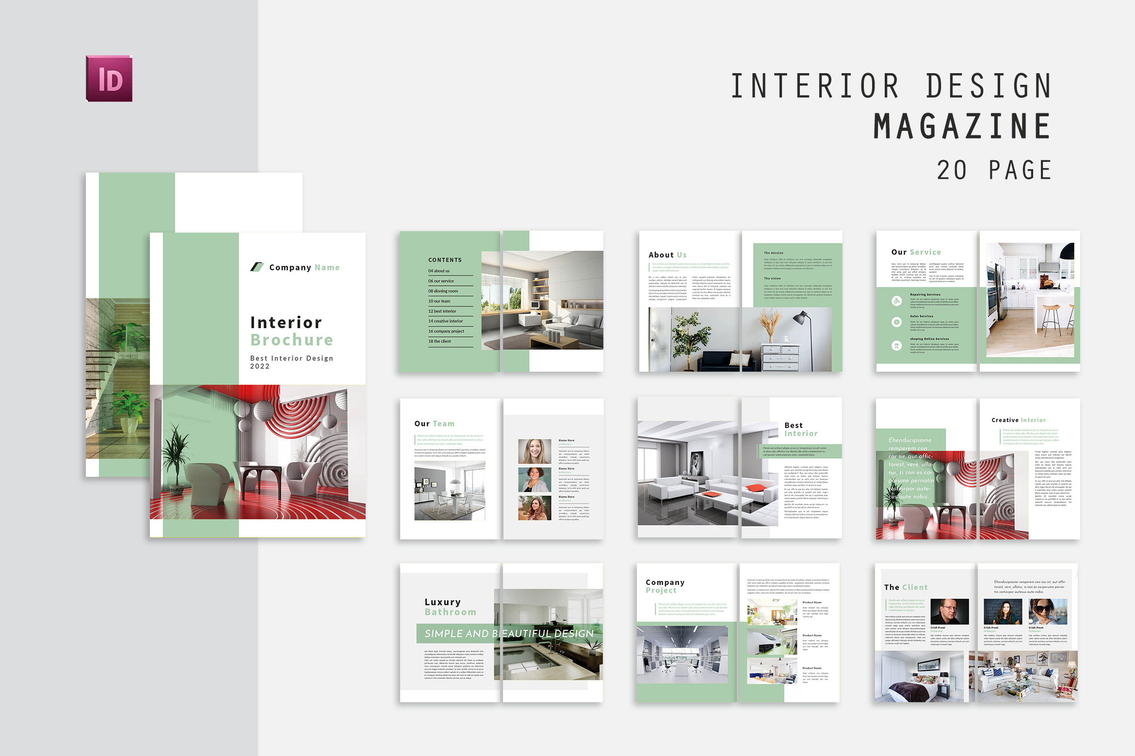 Interior Design Magazine, a Magazine Template by AQR Studio | Creative ...