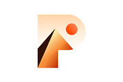 Letter P Pyramid Logo, a Branding & Logo Template by Buqancreative