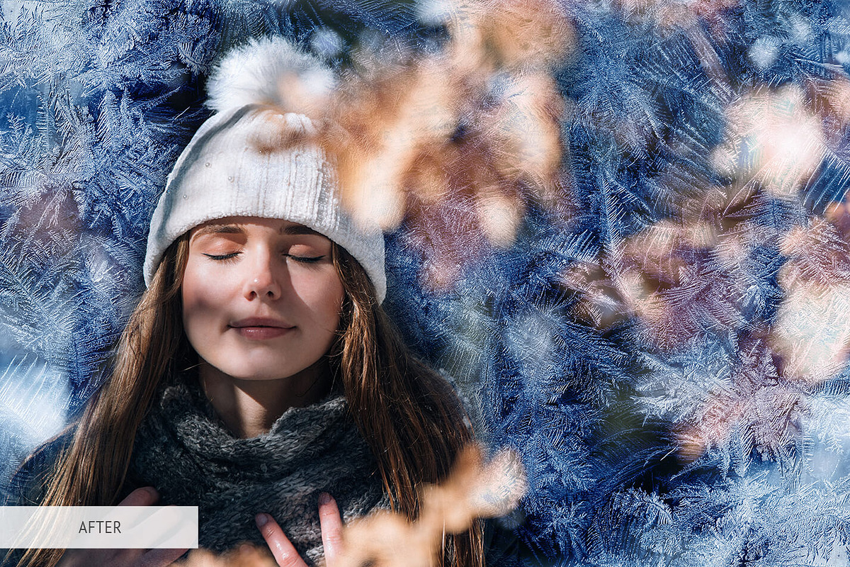 Ice Photoshop Overlays, a Plug-in Add-On by FixThePhoto