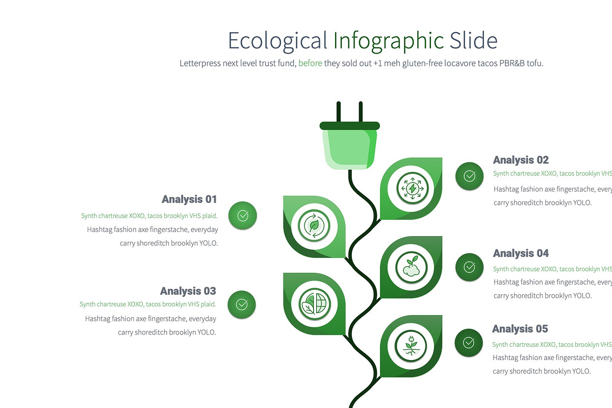 Ecological PowerPoint Infographics, a Presentation Template by Pulsecolor