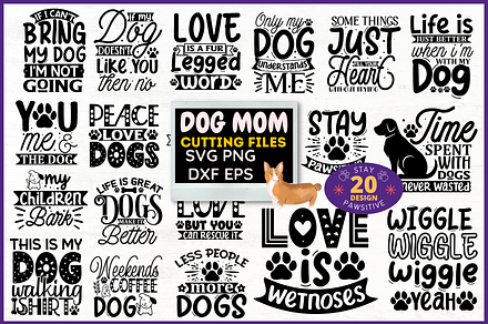 Dog Sticker SVG Bundle | Graphic Objects ~ Creative Market
