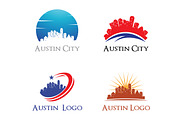 4 Austin Logo City Skyline Cityscape, a Branding & Logo Template by ...