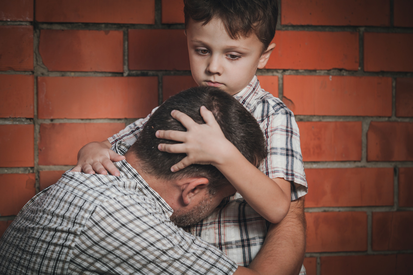 Sad father and son stock photo containing child and parent | People ...