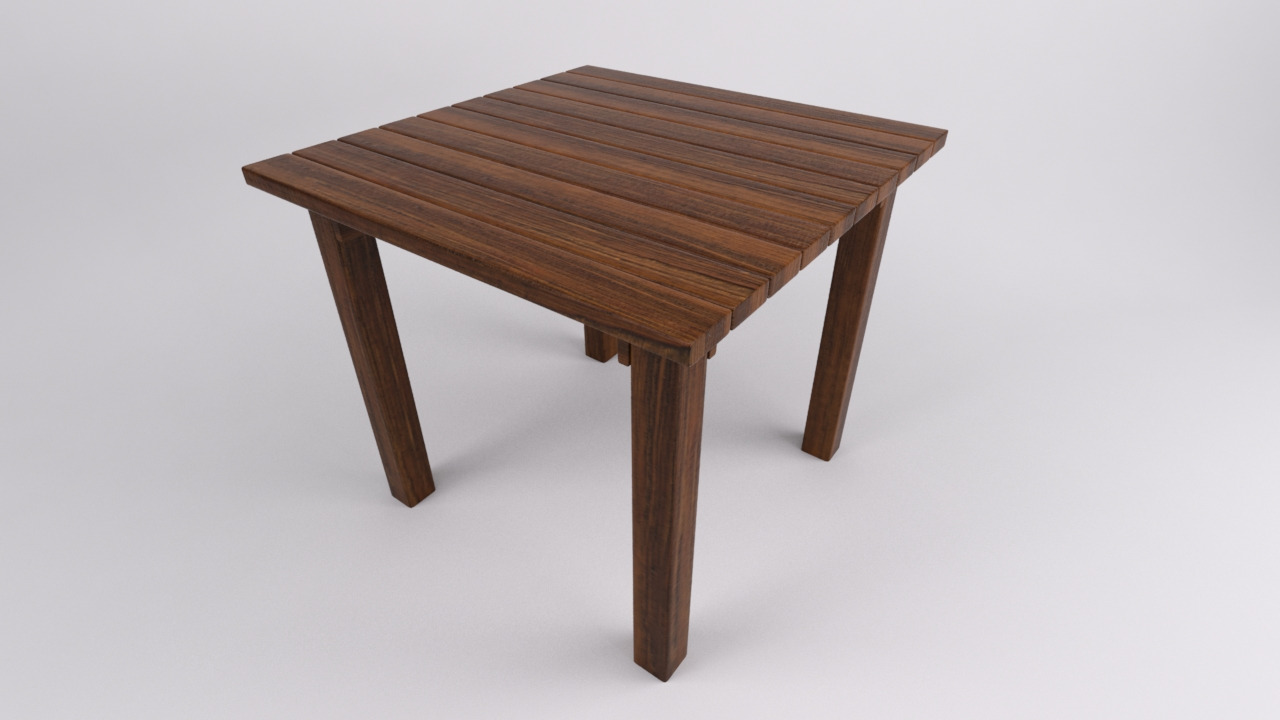 Rustic Table 01, a Furniture 3D Model by kjpargeterimages