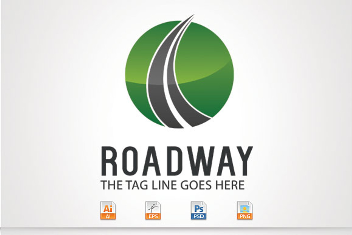 Road Way Logo, a Branding & Logo Template by stock6design