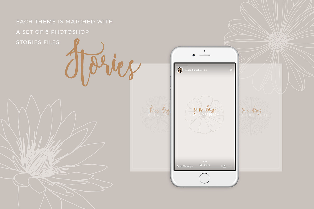 Countdown IG Posts and Stories, a Social Media Template by Youandigraphics