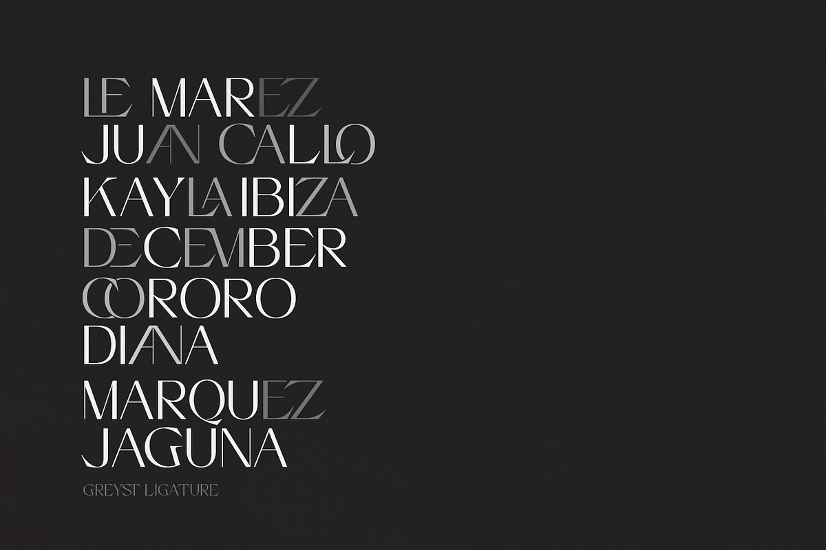 Greyst - Exotic Modern font, a Serif Font by creativemedialab