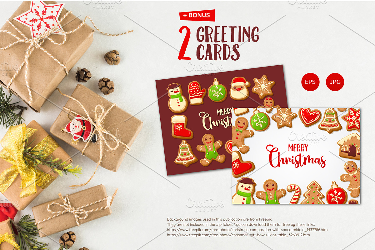 Gingerbread Cookies Set, an Object Graphic by insemar