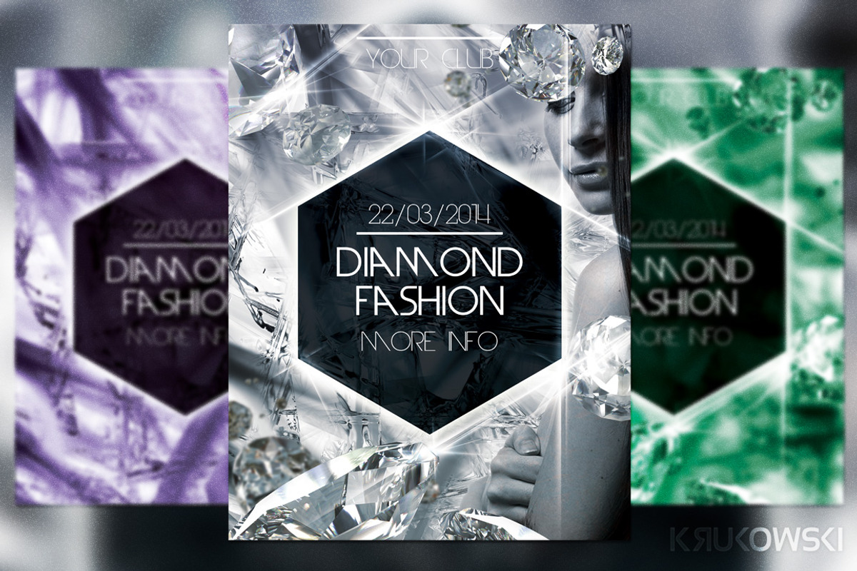 Diamond Fashion Flyer, a Flyer Template by Krukowski Graphics