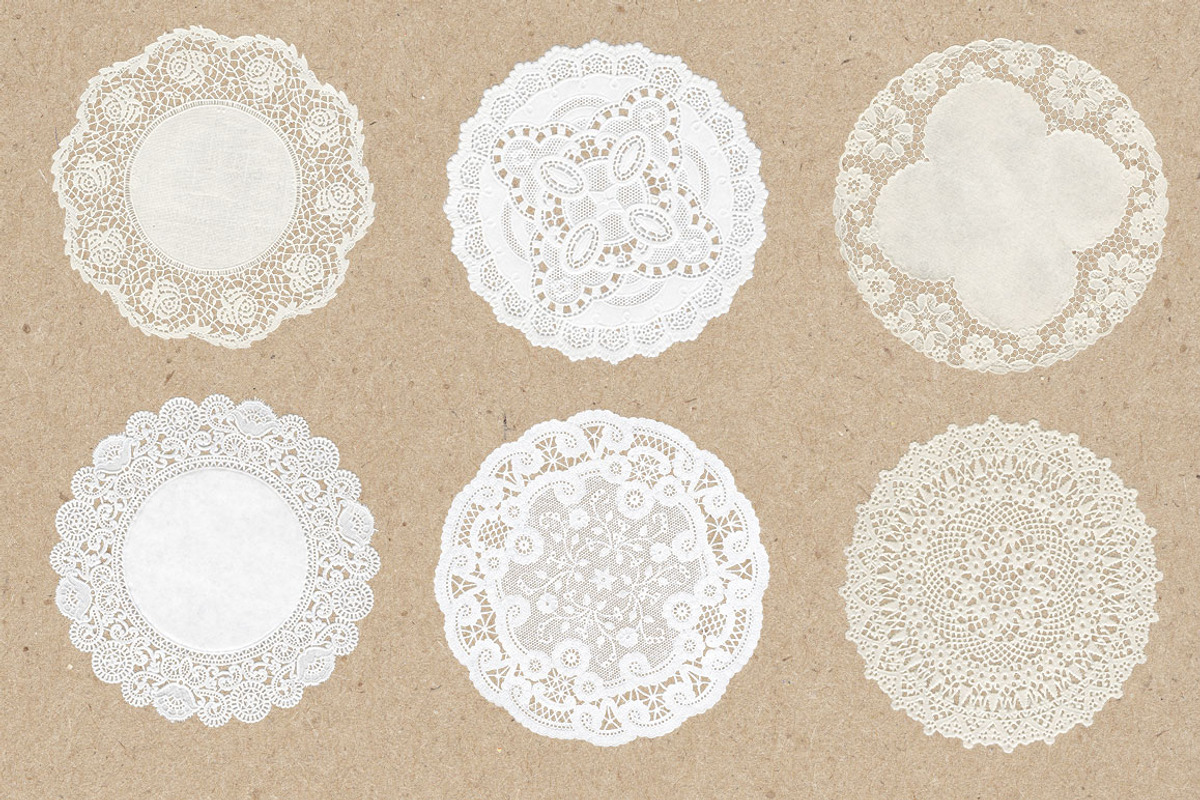 Vintage Divine Doily Graphics, an Object Graphic by Eclectic Anthology
