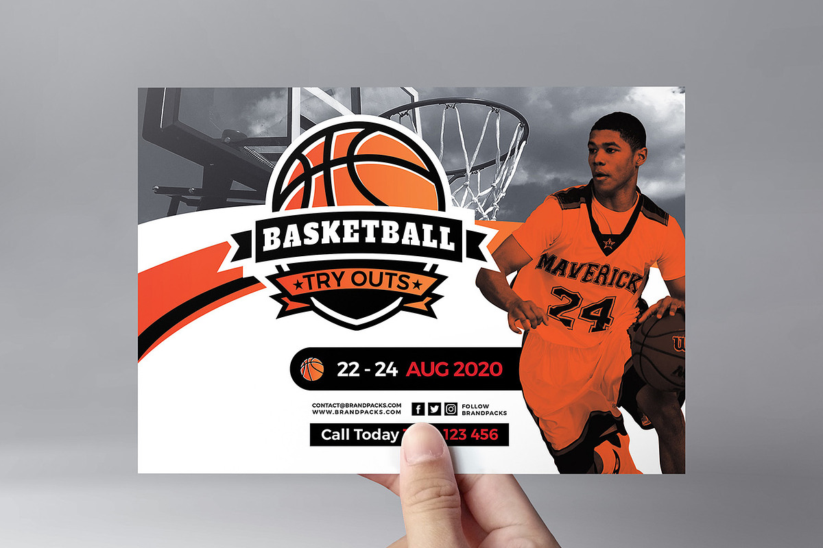 Basketball Flyer Templates, a Flyer Template by BrandPacks