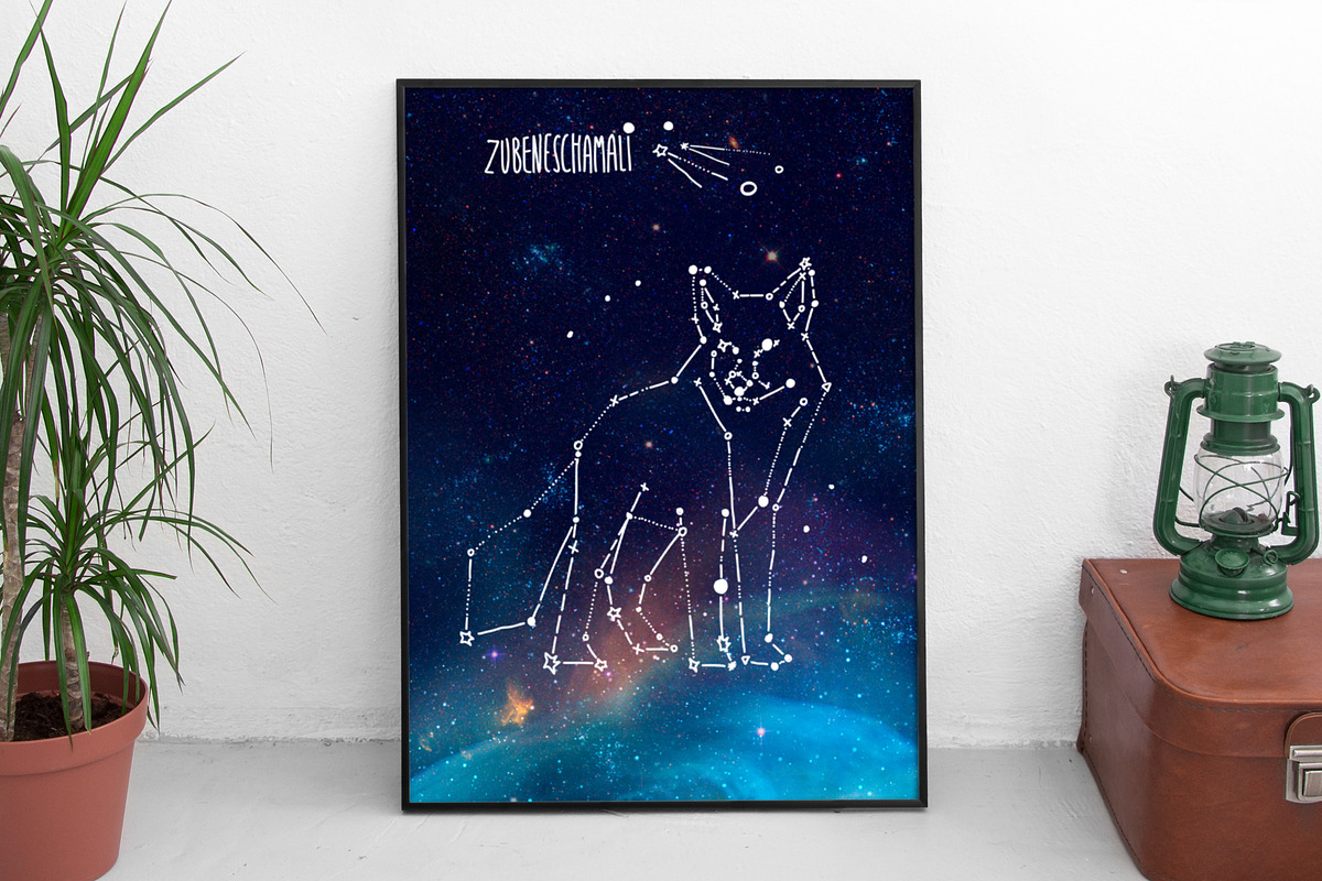 Constellations. Hand draw elements, an Animal Illustration by ️ KiraSolly