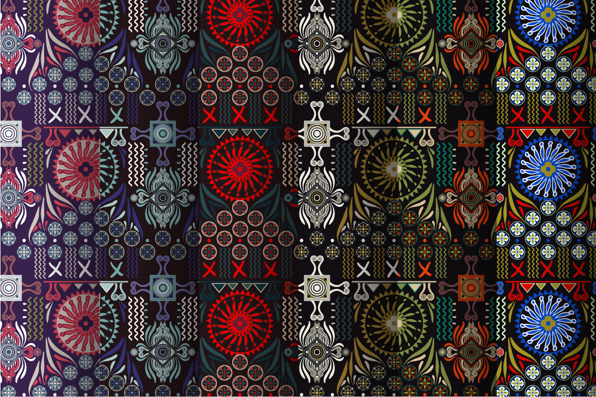 6 Ethnic Patterns | Graphic Patterns ~ Creative Market