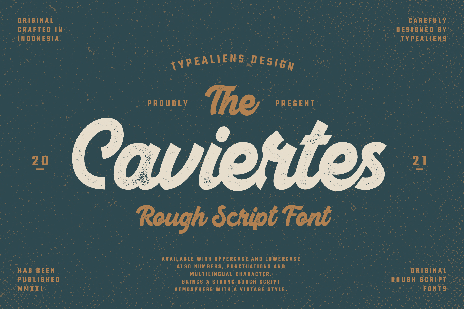 Caviertes, a Script Font by ilhamtaro
