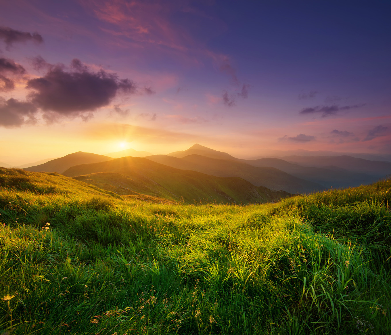Mountain landscape stock photo containing mountain and sunrise, a Nature Photo by Landscape and ...
