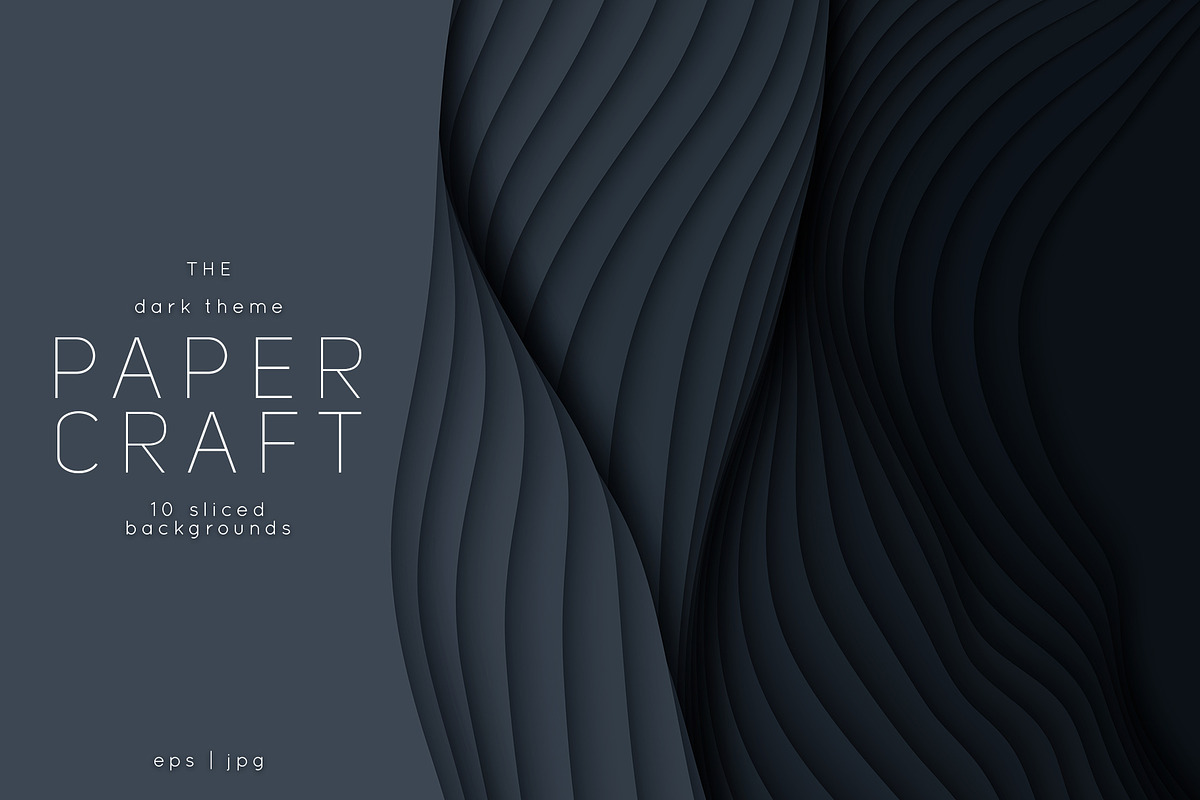 Paper Craft 10 Dark Backgrounds, a Texture Graphic by GarryKillian