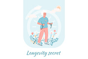 Longevity secret poster template | Flyer Templates ~ Creative Market