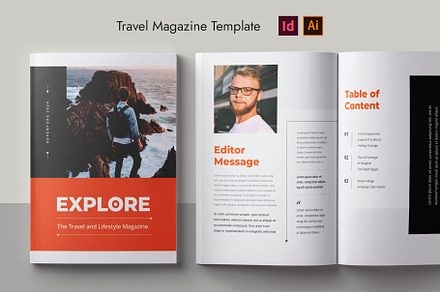 Experiment Indesign Template | Magazine Templates ~ Creative Market