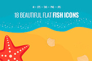 Fish Flat Icons, an Icon by ArtStyles