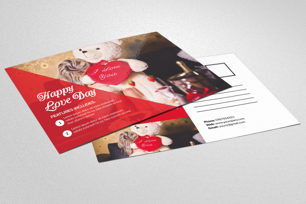 Birthday Party Invitation Postcard, a Card Template by Business Flyers