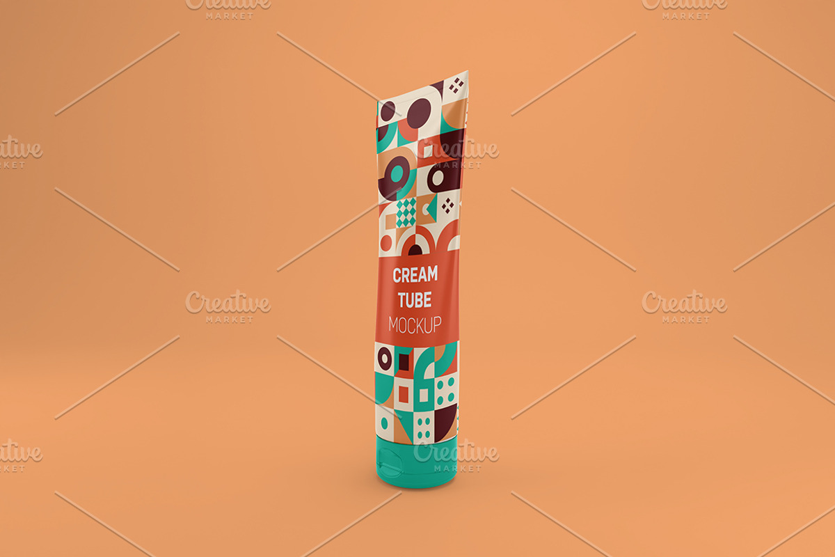 Cream Tube Mockup, a Packaging Mockup by Qaleb Studio