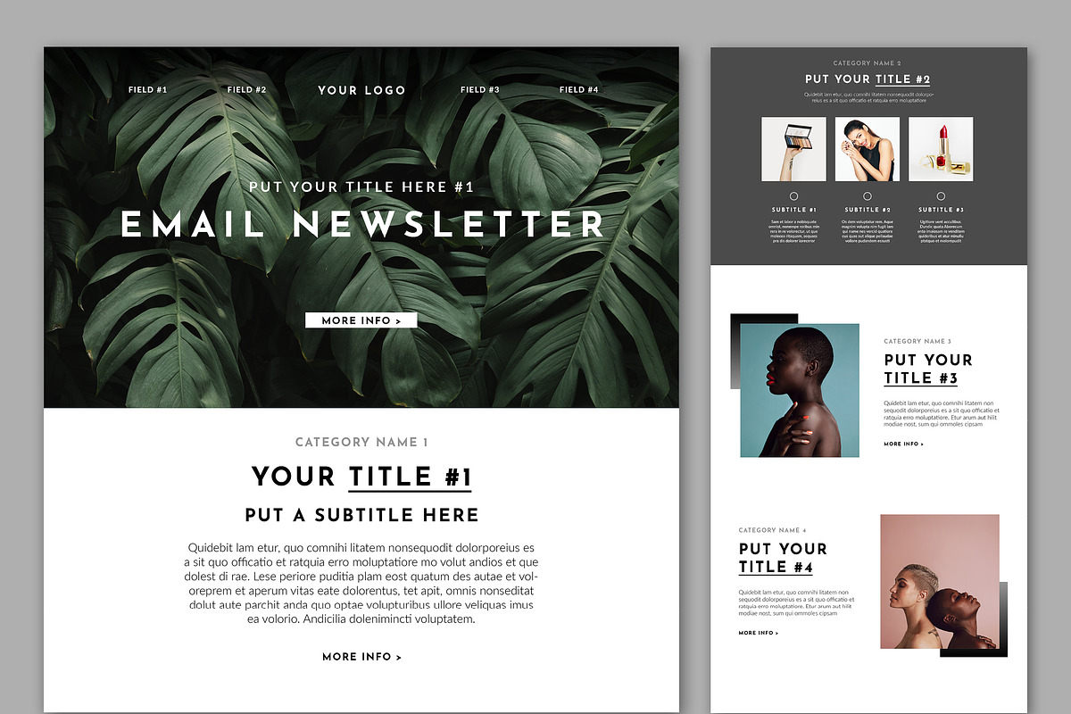 Email Newsletter Layout, an Email Template by tomsarraipodesign