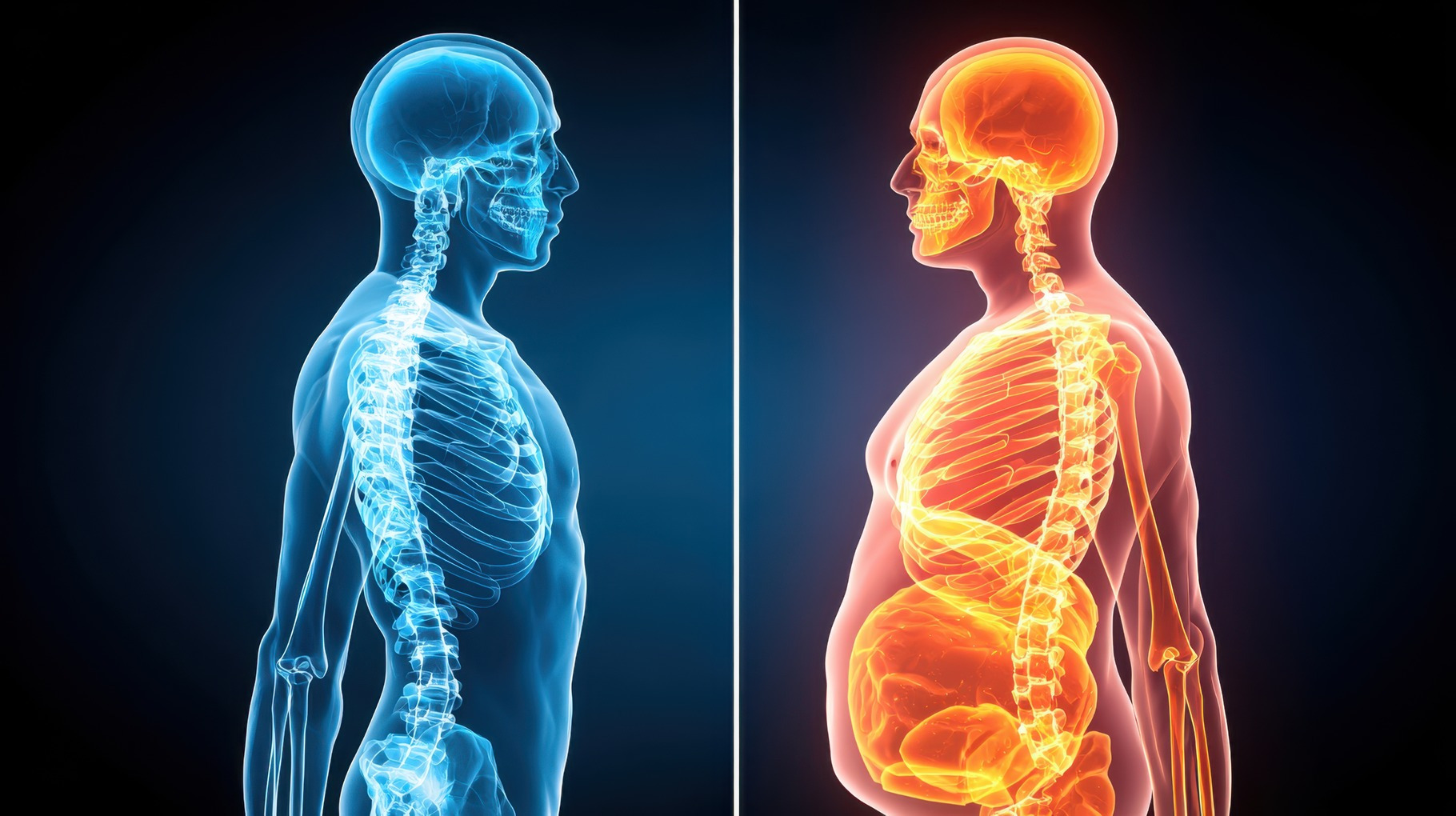 Comparison of Human Anatomy: Skeletal vs. Internal Structure, a Health ...