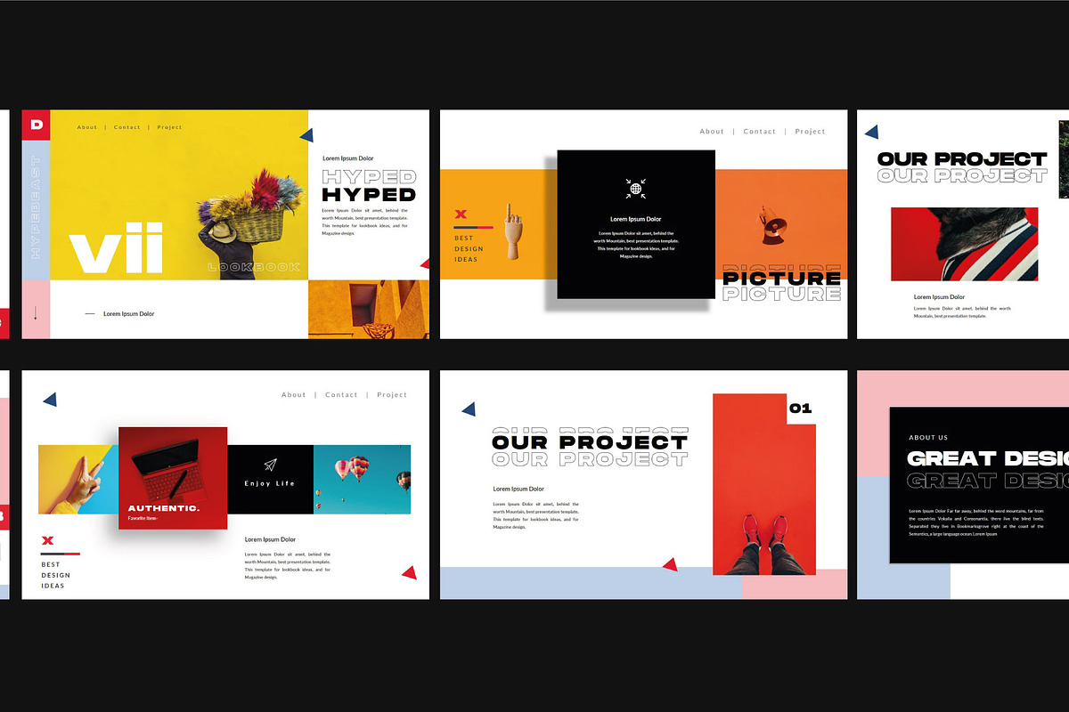 AUTHENTIC Powerpoint Template, a Presentation Template by Rocket Template