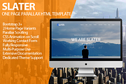 Slater - One Page Parallax HTML v1.3 | HTML Templates ~ Creative Market