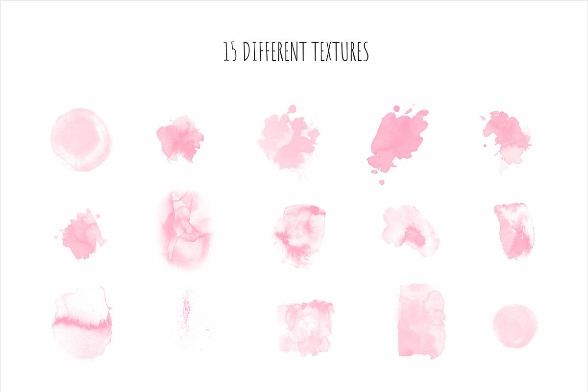 Pink Splashes Watercolor Pink Splash, an Object Graphic by uea-design