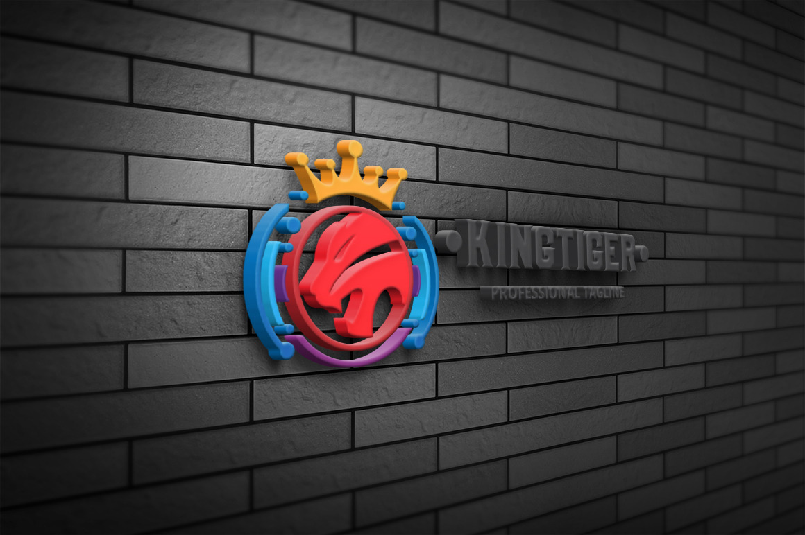 King Tiger Logo, a Branding & Logo Template by Design_Planet
