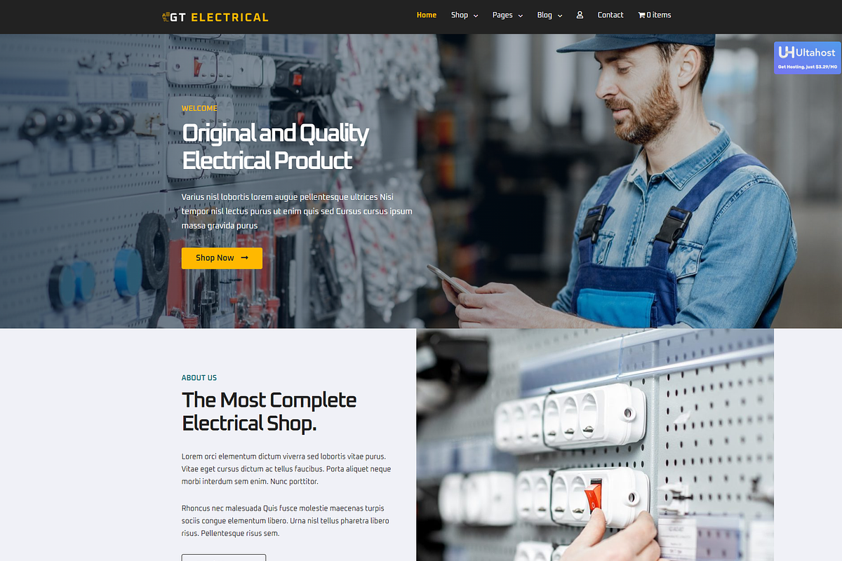 GT Electrical - Electric WP Theme, a WordPress Template by LTheme