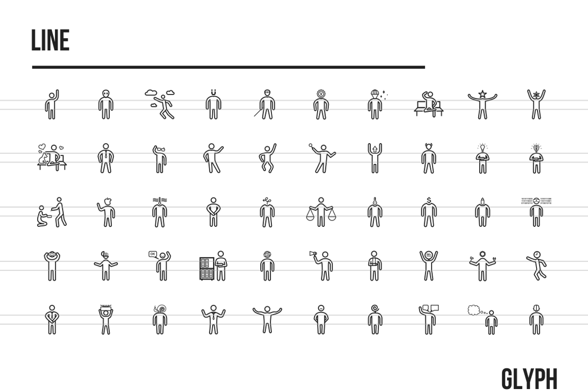 700 Personality Traits Icons, an Outline Icon by IconBunny