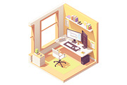 Isometric programmer workplace, a Technology Illustration by tele52