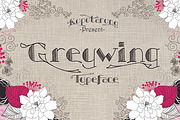 Greywing font, a Font by marsa's