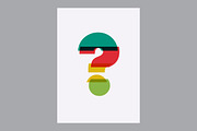 Question mark retro style posters., a Decorative Illustration by ...