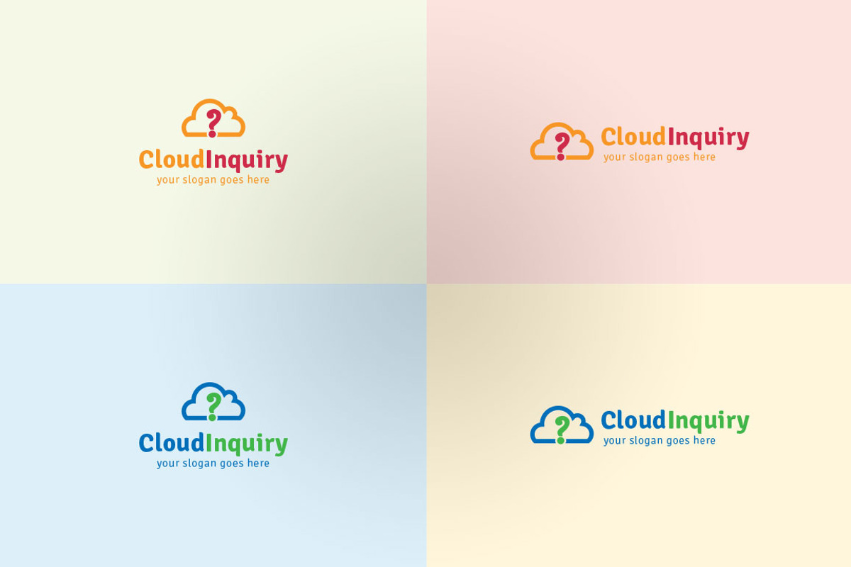 Cloud Inquiry Logo, a Branding & Logo Template by Dotnpix