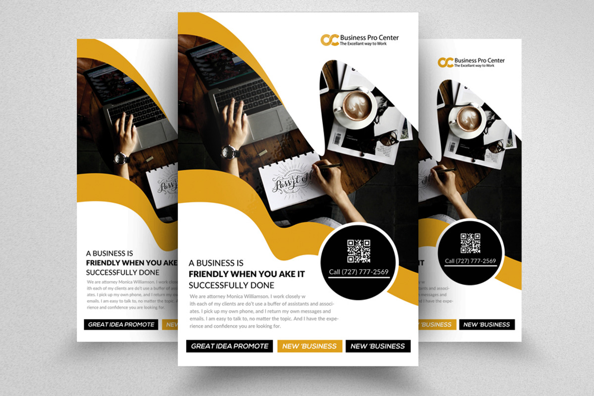 Content Writing Service Flyer, a Flyer Template by Psd Templates