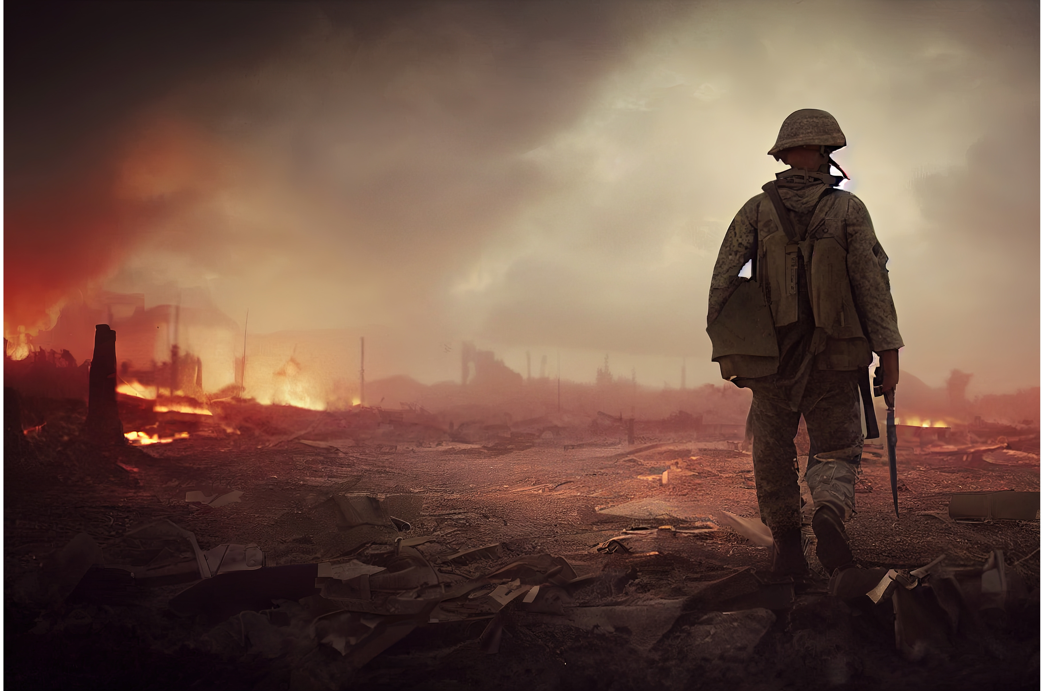 Soldiers on battlefield, a Texture Graphic by Neirfy | Creative Market
