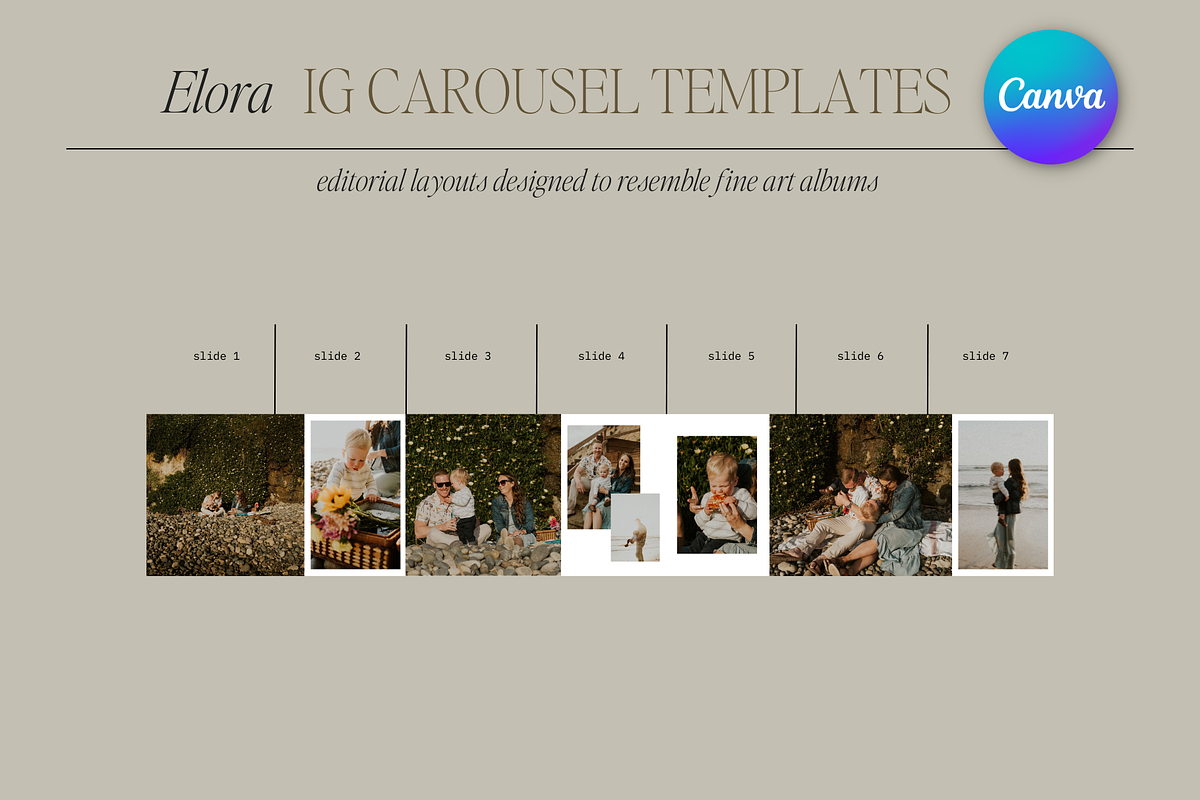 IG Carousel Templates for Canva | Creative Market
