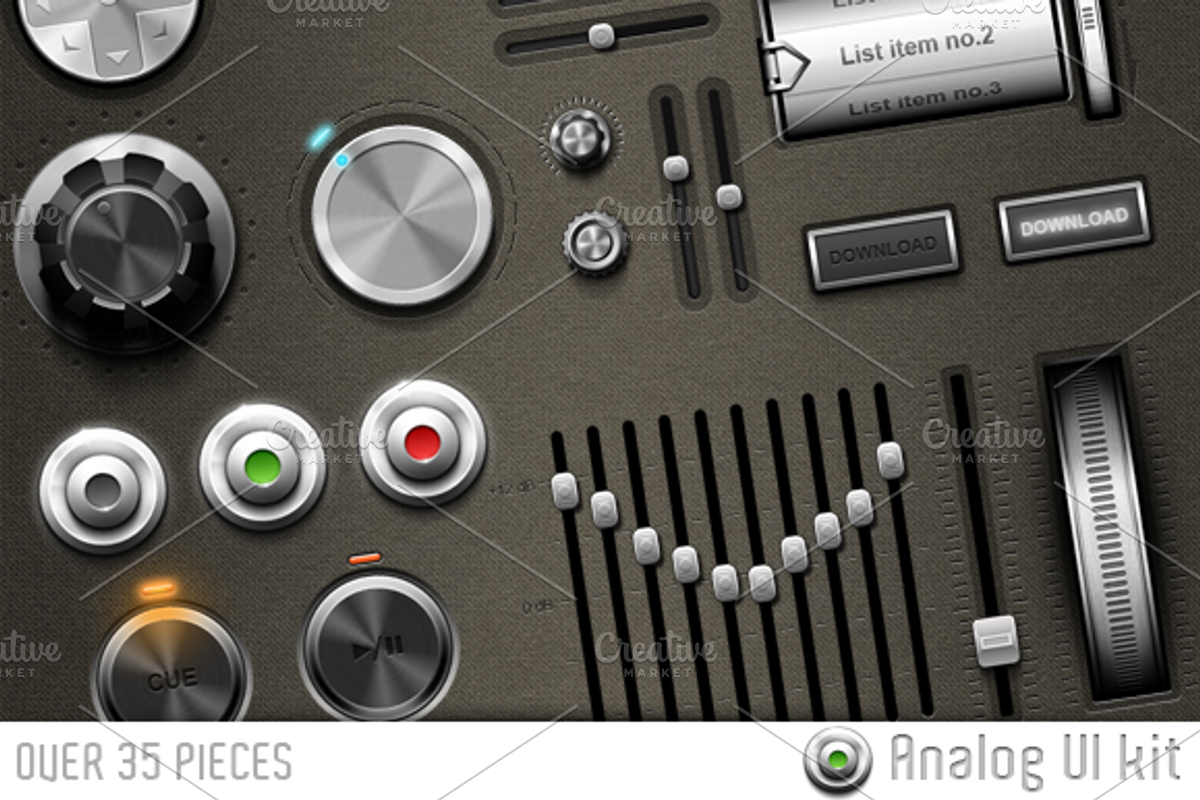 Analog - UI kit, an UI Kit Template by Picseel
