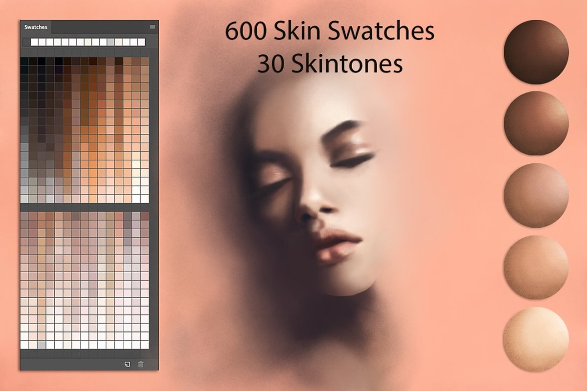 Portrait Assets for Photoshop, a Palette Add-On by FaeryDesign