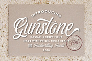 Gunstone Script, a Script Font by ngene