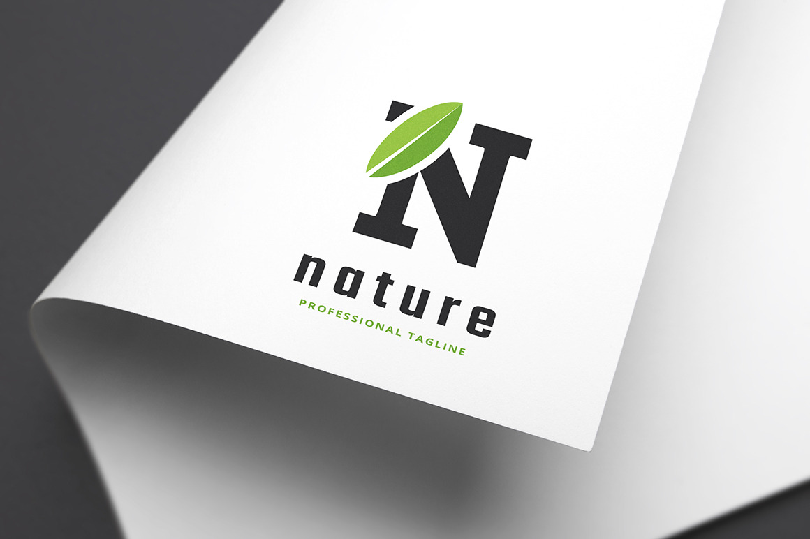 Nature Letter N Logo, a Branding & Logo Template by Design_Planet