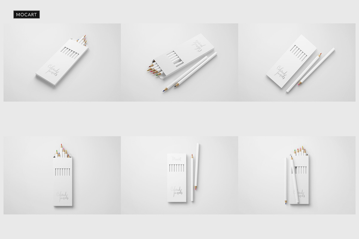 Color Pencils Mockup Set, a Pens & Pencil Mockup by Mocart