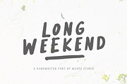 Long Weekend - Handwritten Font, a Font by Weape Studio | Creative Market