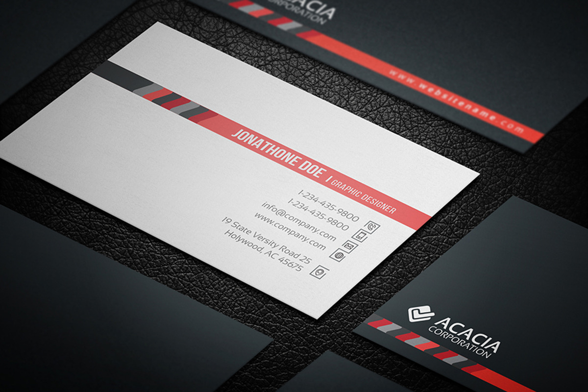 Line Business Card, a Business Card Template by DesignGhar | Creative ...