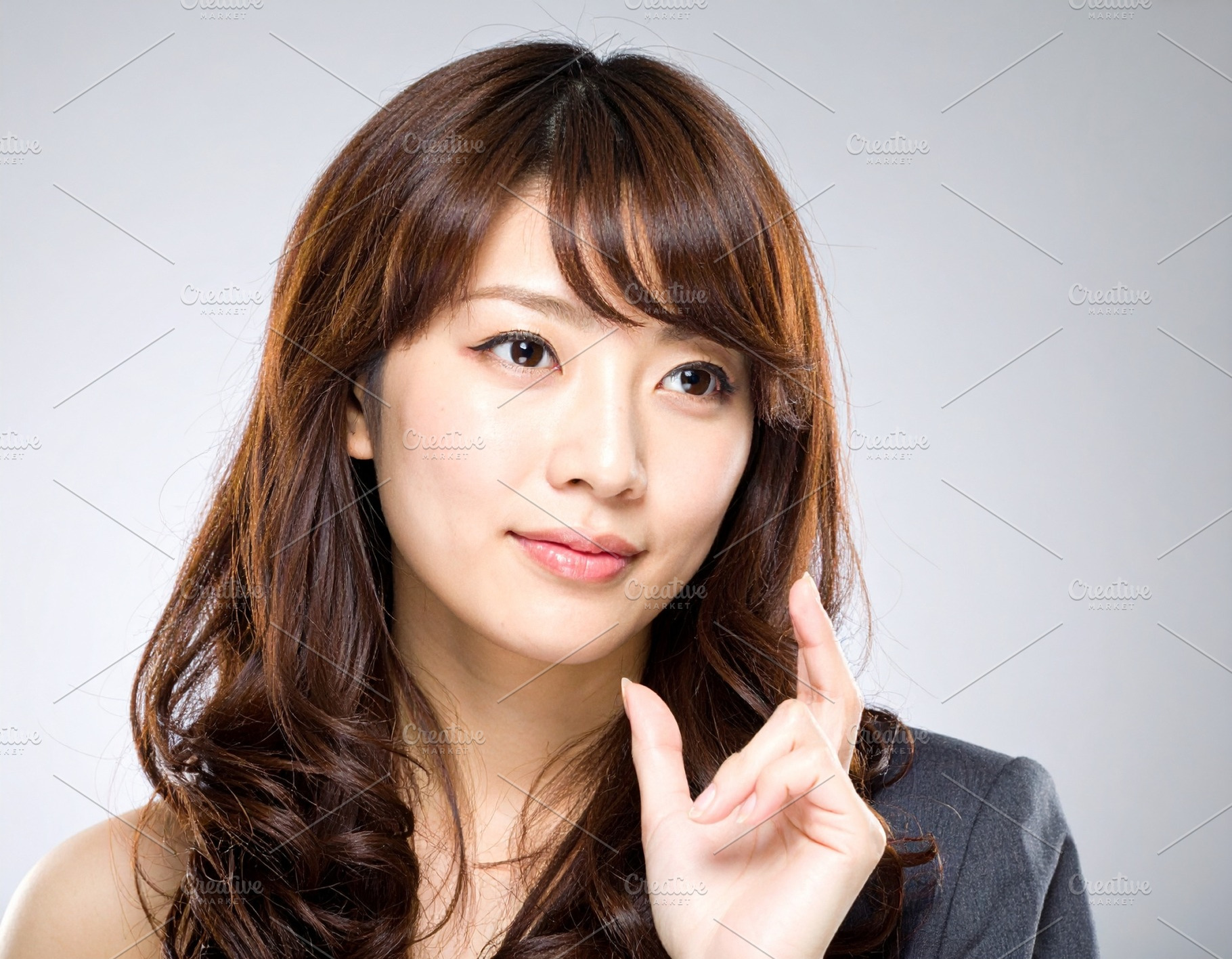 beautiful young japanese woman, AI generated, a Photo by WorldOfPhotos