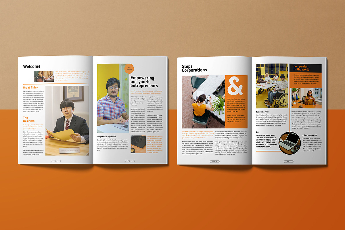 Yellow Magazine Template, a Magazine Template by retrographix ...
