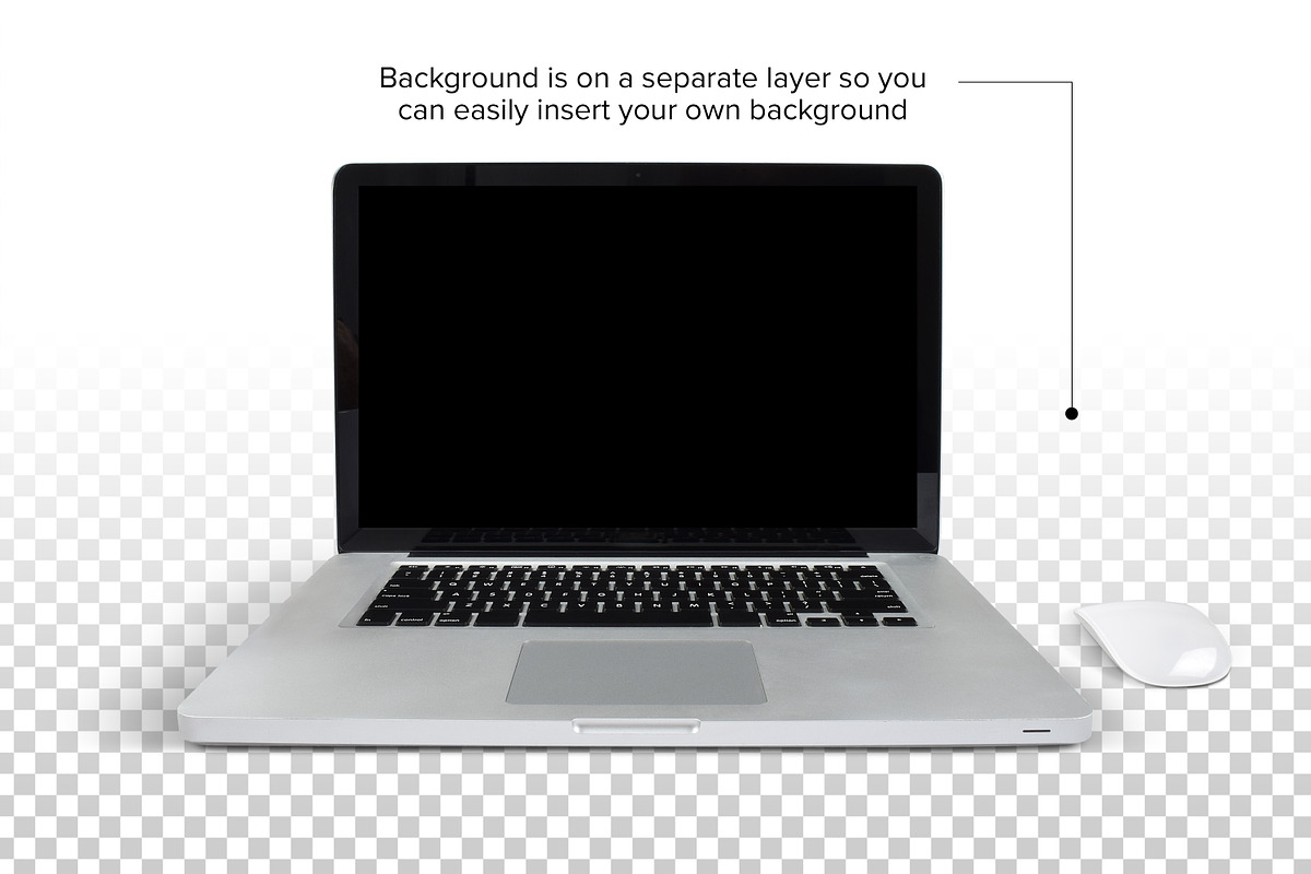 Modern Laptop Mockup with Lights | Creative Market
